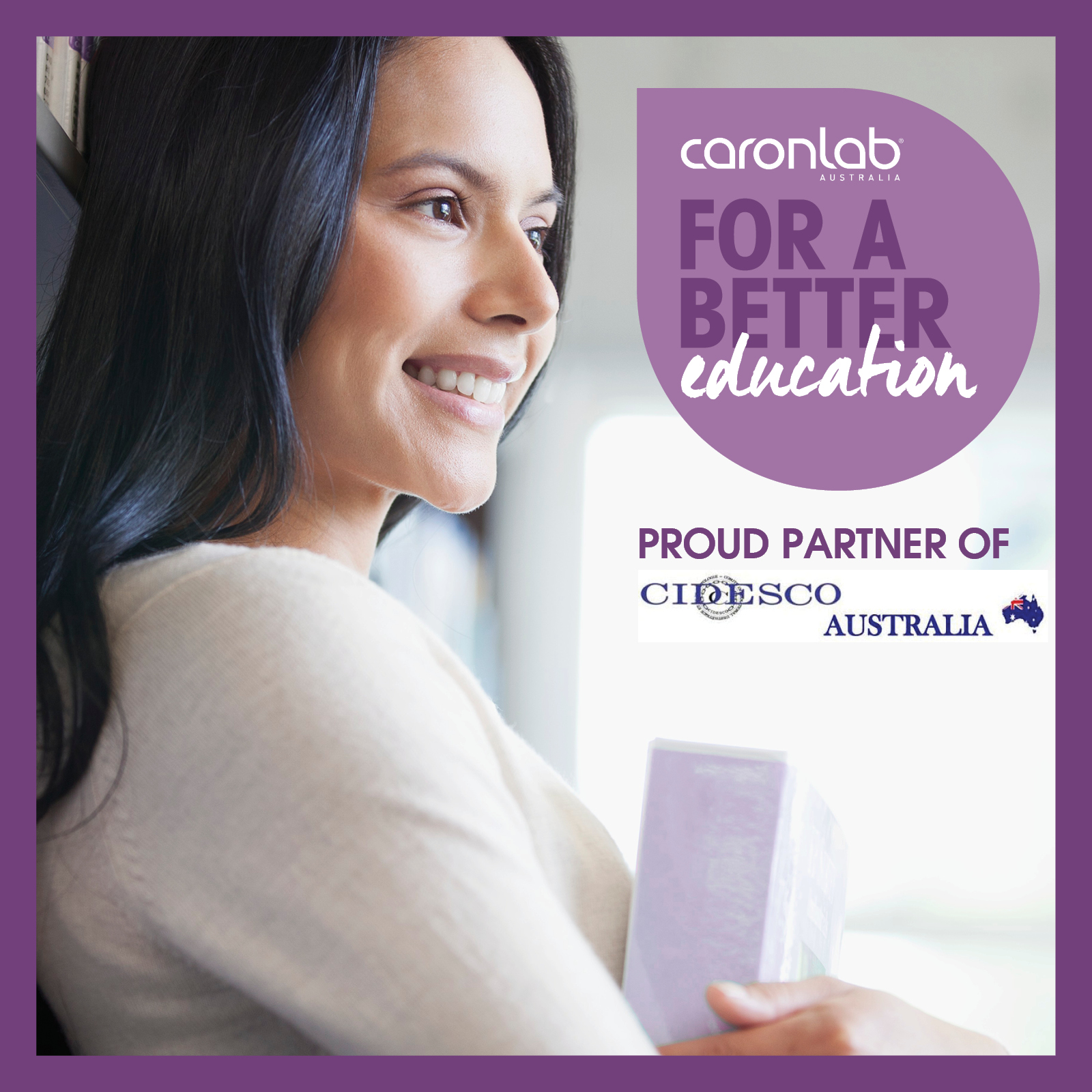 Caronlab announces a new partnership withCIDESCO Australia.